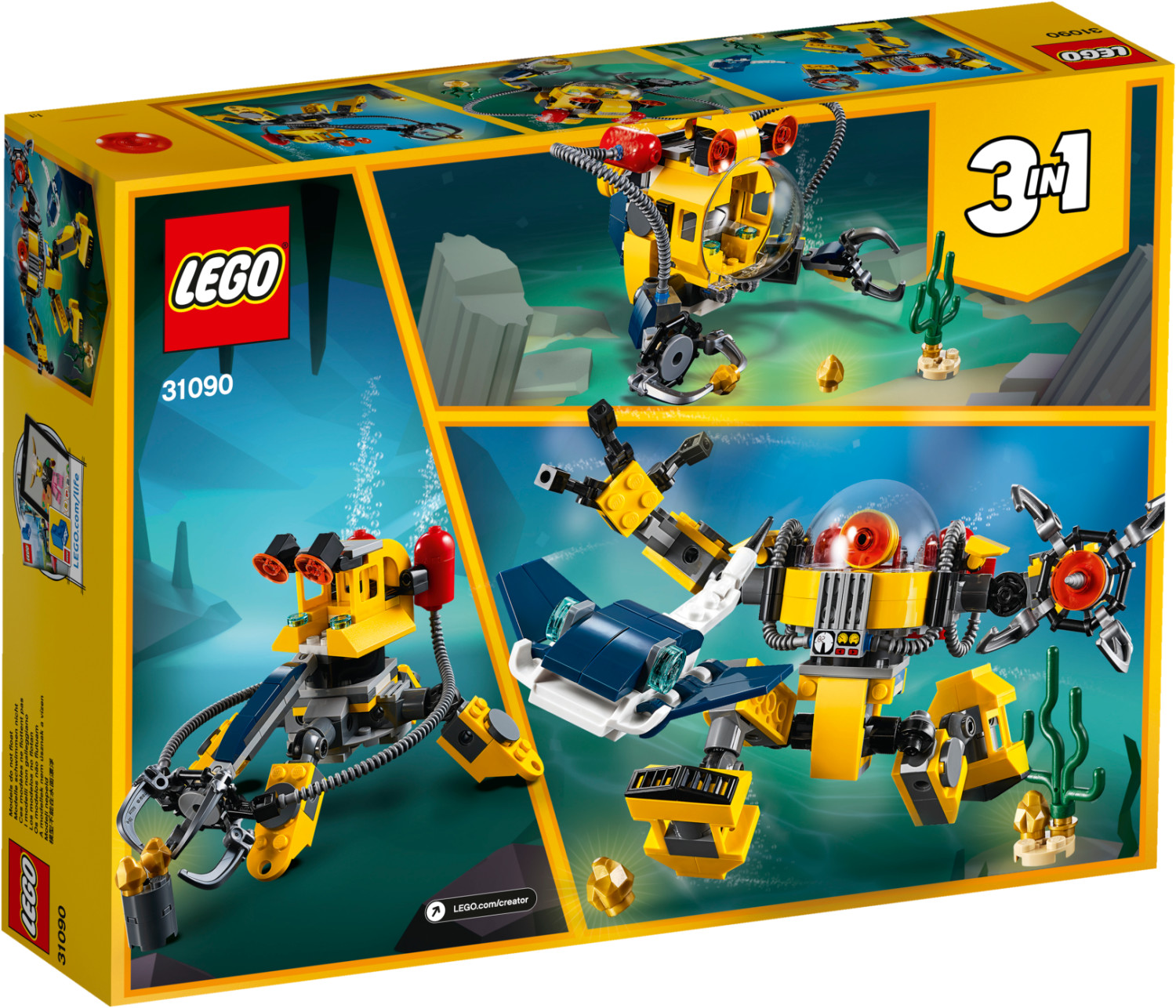 LEGO Creator - 3 in 1 Unterwasser-Roboter (31090) ab 22,00 € (April ...