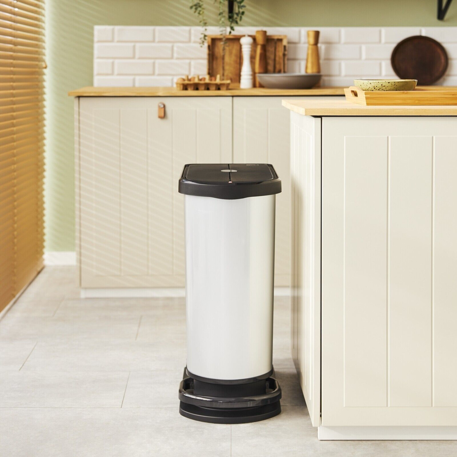 Rotho Paso Treteimer 2 X 25 L Duo Silber Ab 47 99 € Preisvergleich