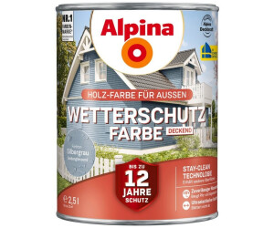 Alpina Wetterschutzfarbe 2,5 l silbergrau ab 29,99 € | Preisvergleich bei idealo.de