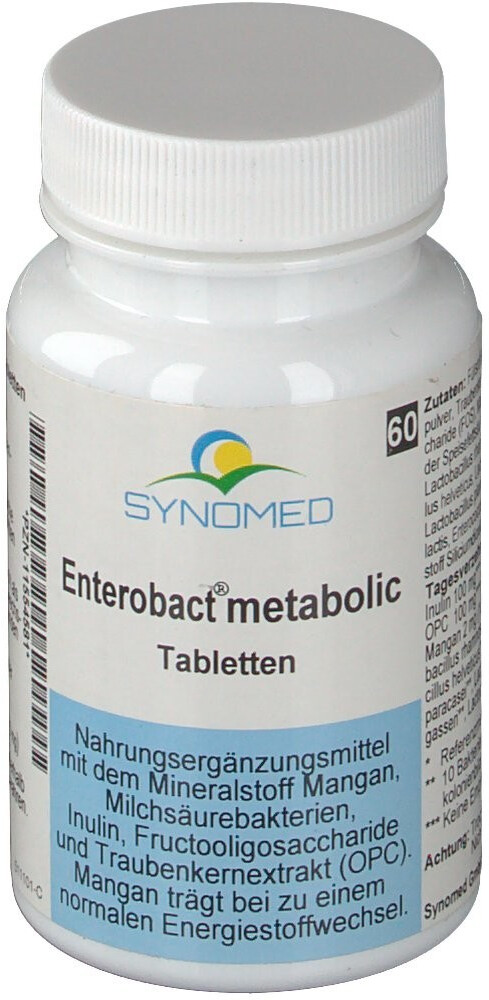 Synomed Enterobact metabolic Tabletten (60 Stk.) ab 20,61 ...