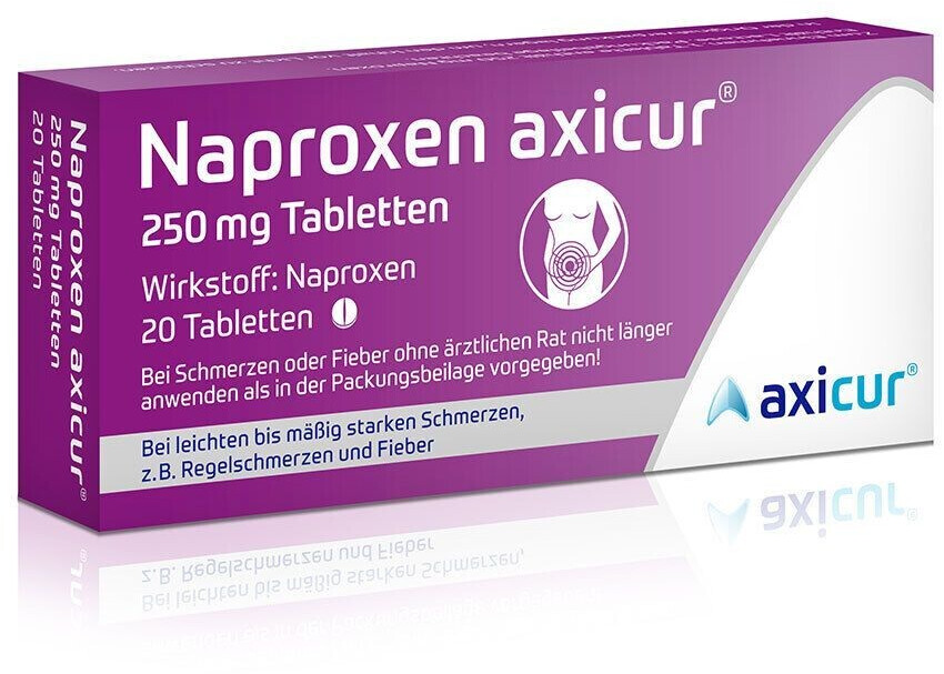 Naproxen axicur 250 mg Tabletten (20 Stk.) ab 3,69 € | Preisvergleich ...