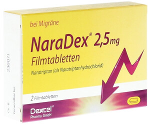 NaraDex 2,5 mg Filmtabletten (2 Stk.) ab 1,83 € | Preisvergleich bei ...