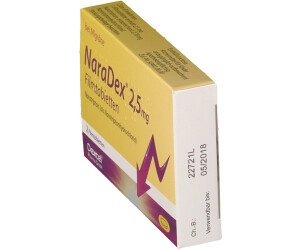 NaraDex 2,5 mg Filmtabletten (2 Stk.) ab 1,83 € | Preisvergleich bei ...