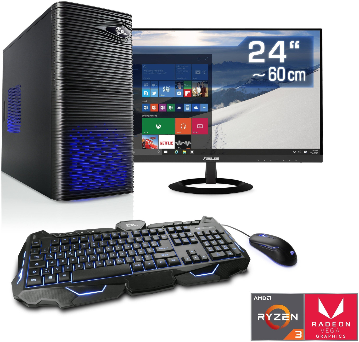 CSL Multimedia PC Set T8162 (black) ab 693,57 € | Preisvergleich bei ...