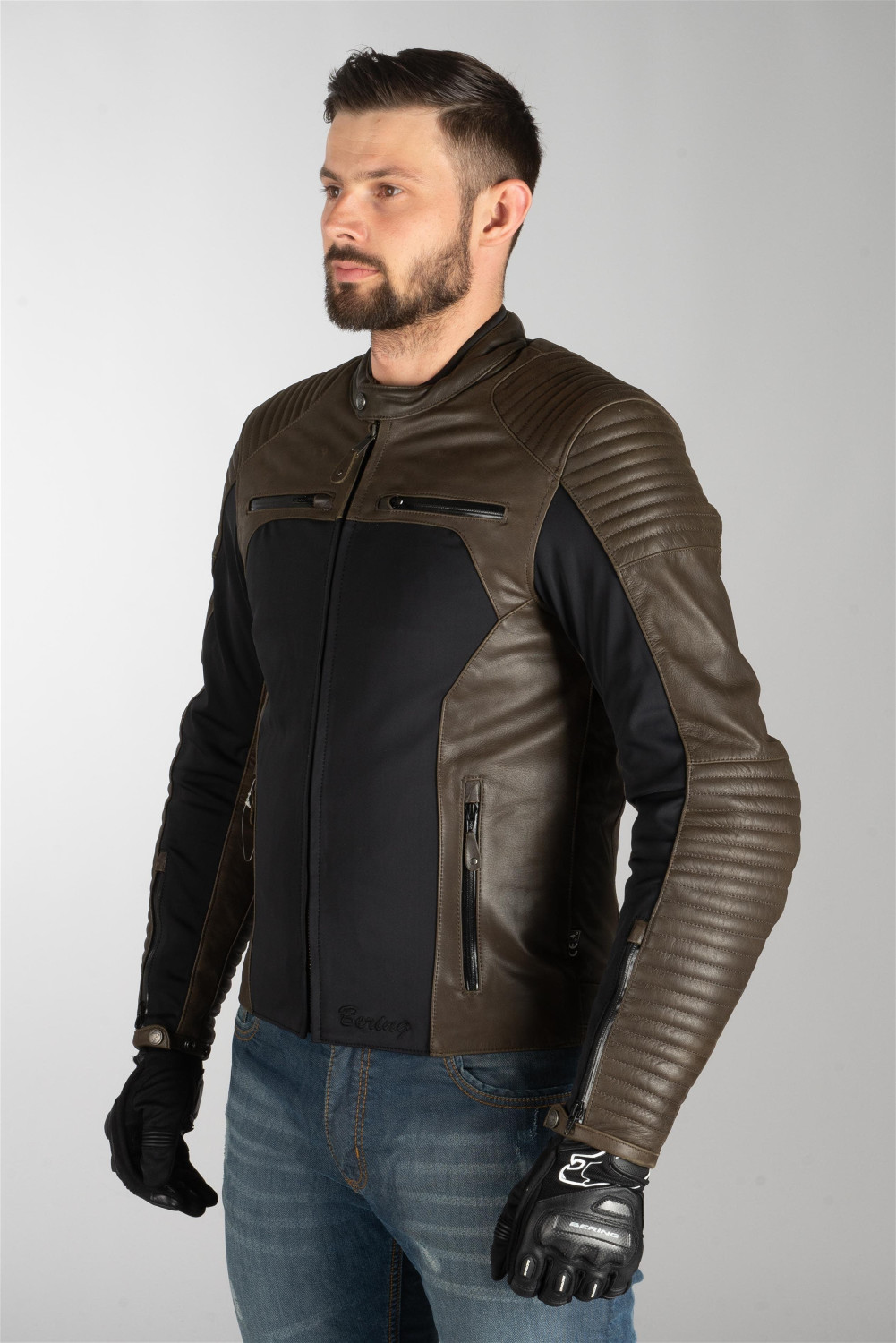 Bering Rex Leather Jacket Black/Brown ab 229,95 € | Preisvergleich bei ...