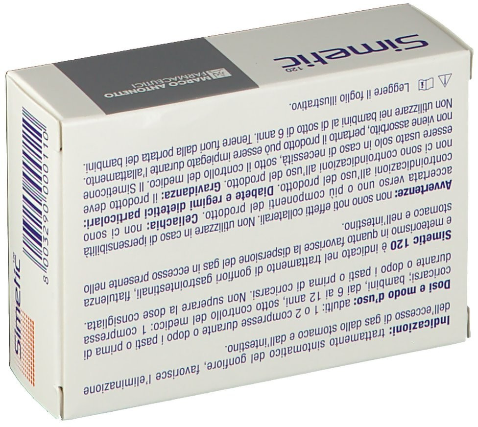 Simetic 120 (30 cpr) a € 8,05 (oggi) | Migliori prezzi e offerte su idealo