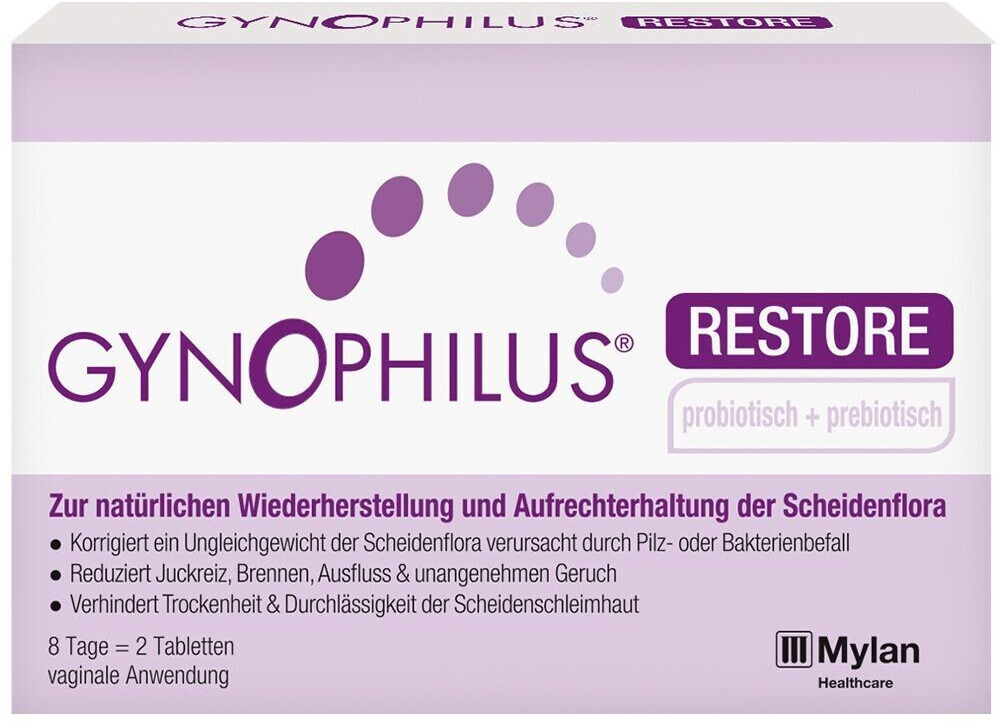 Gynophilus Restore Vaginaltabletten (2 Stk.) ab € 11,30 ...