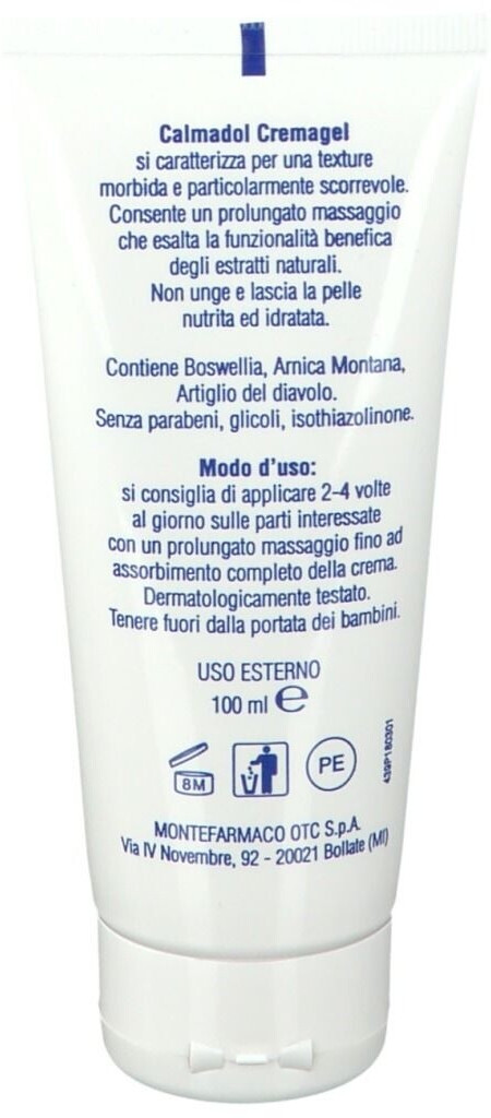 Calmadol Crema Cutanea Antinfiammatoria (100ml) a € 3,72 (oggi ...