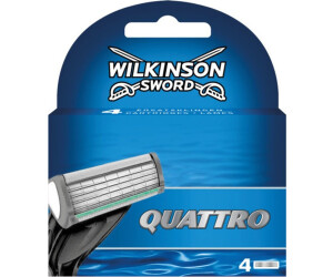 Buy Wilkinson Sword Quattro Razor Blades (4x) from £4.25 (Today) – Best ...