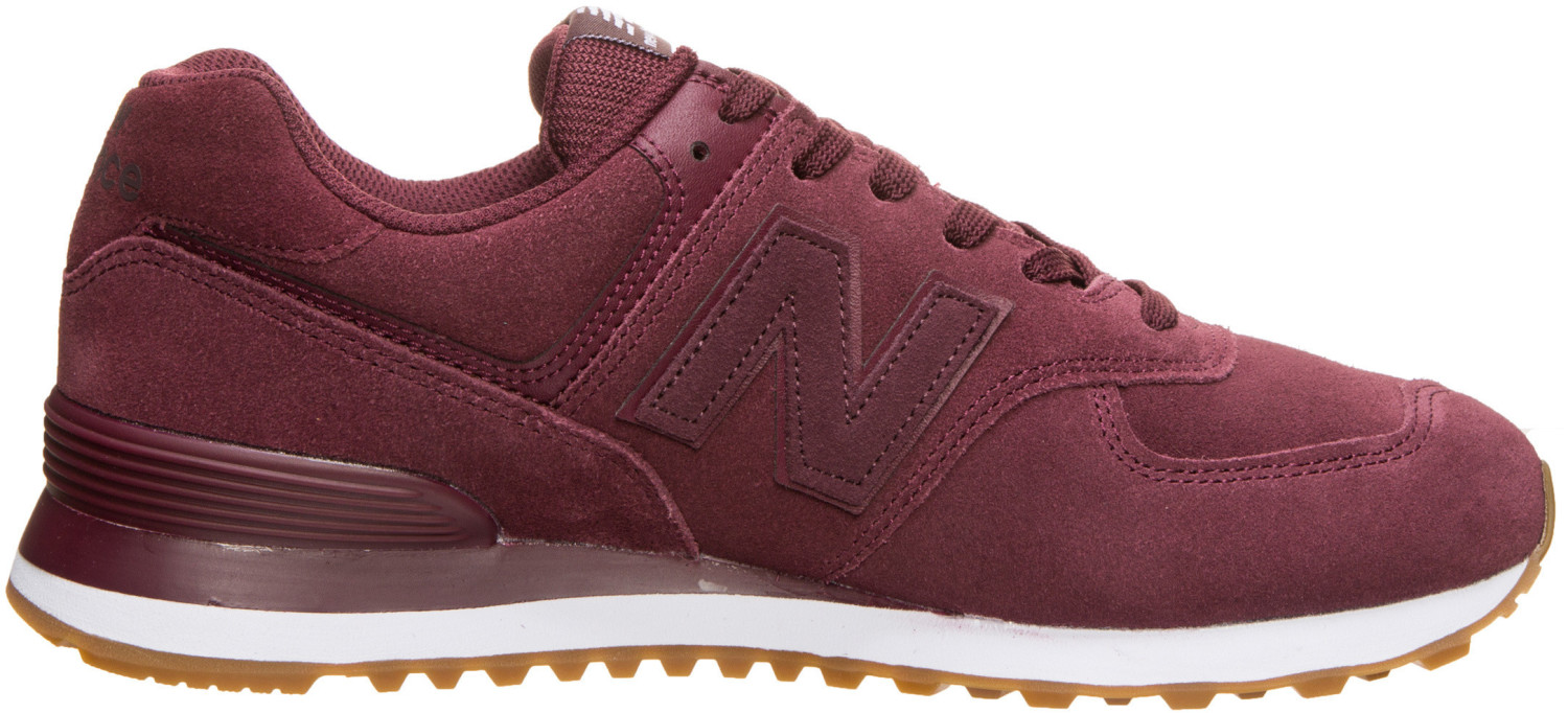 New Balance 574 burgundy with white au meilleur prix sur idealo.fr