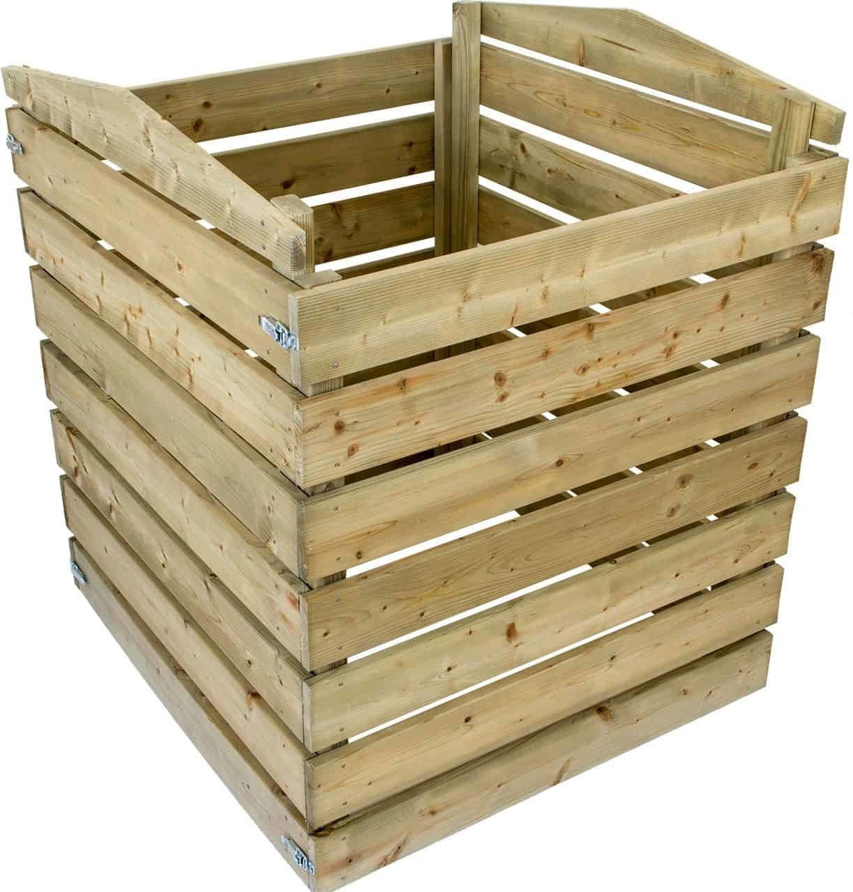 Nativ Garten Komposter aus Holz mit Deckel (NA001) ab 127,95 ...