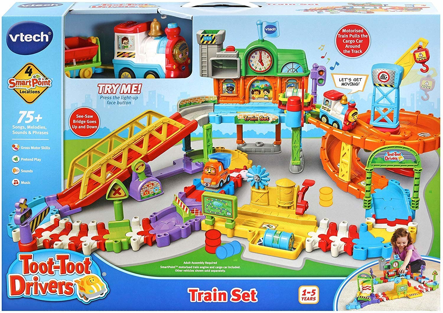 Buy Vtech Toot-Toot Drivers Train Set with Music, Fun Phrases & Sounds ...