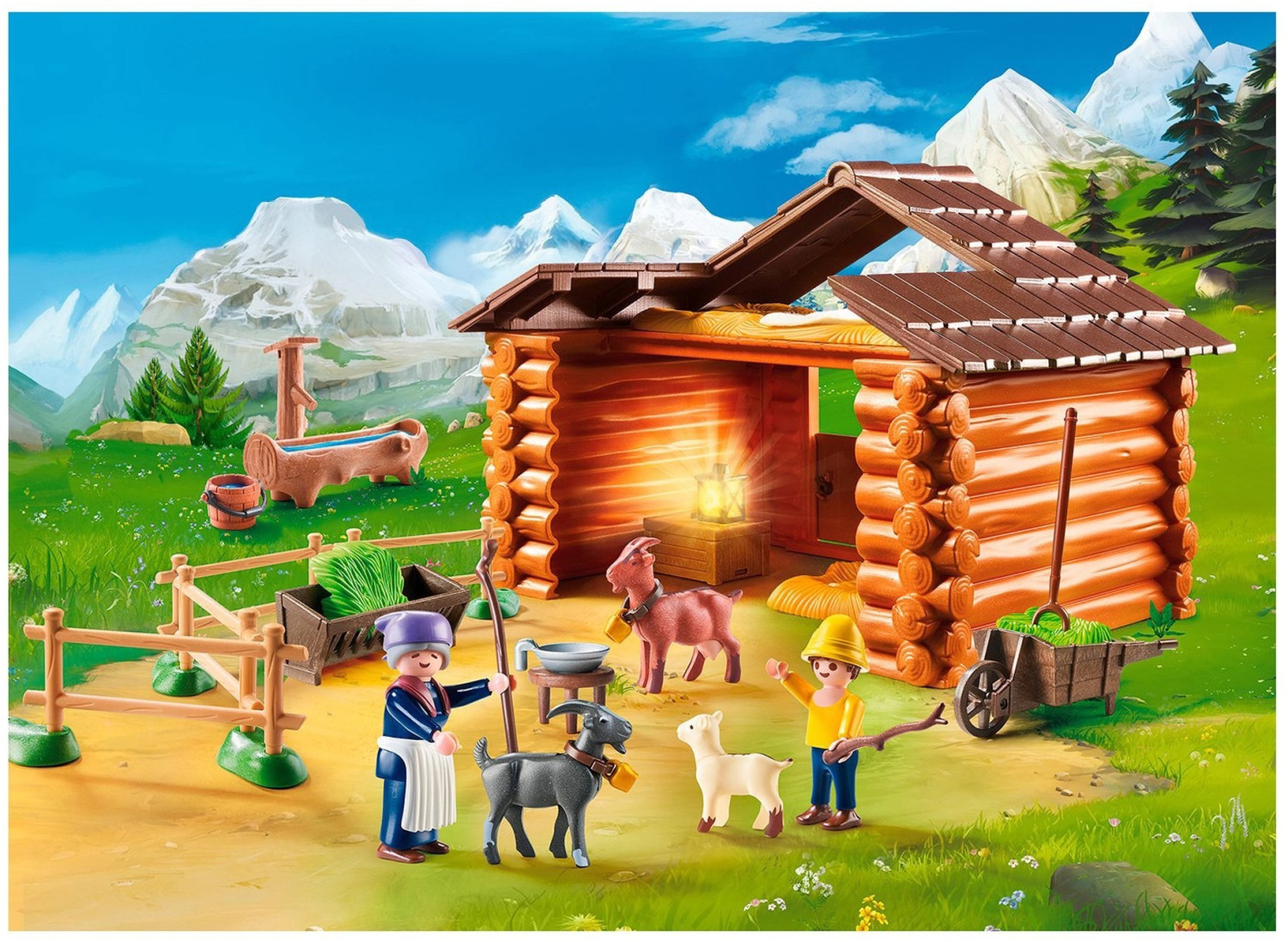 Playmobil Heidi - Establo de Cabras de Pedro (70255) desde 28,00 ...