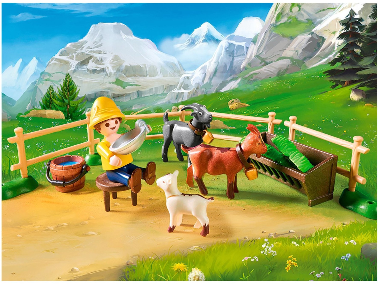 Playmobil Heidi - Establo de Cabras de Pedro (70255) desde 28,00 ...