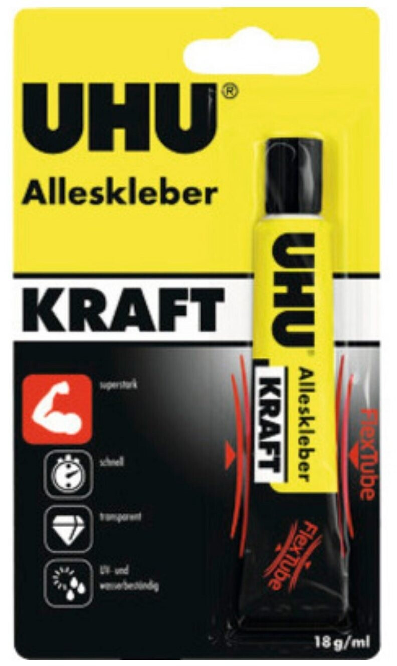 UHU Alleskleber Kraft Flex + Clean - 18 g ab € 2,55 | Preisvergleich ...