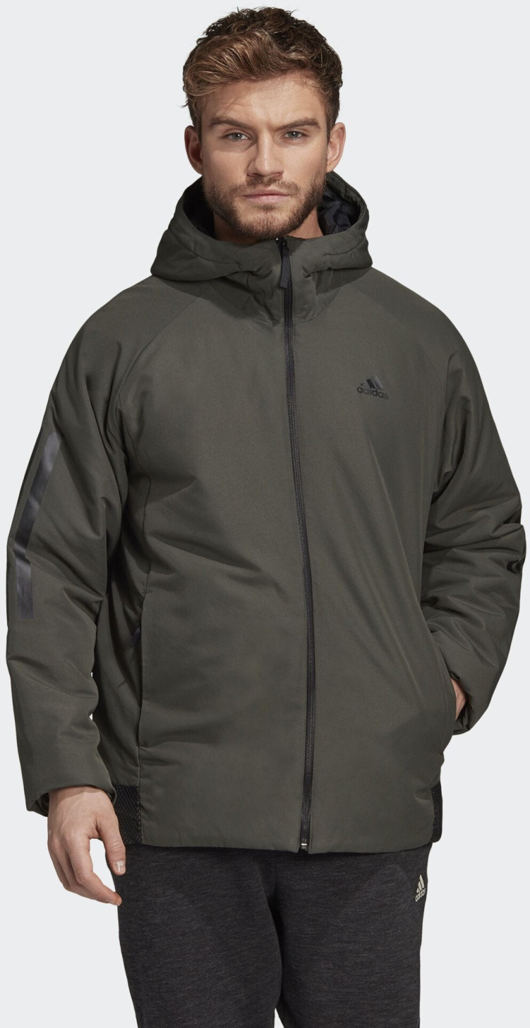 Adidas Men Lifestyle BTS 3-Stripes Hooded Winter Jacket legend earth ...