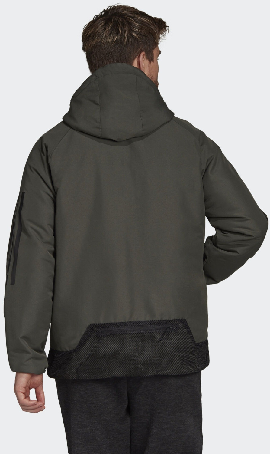 Adidas Men Lifestyle BTS 3-Stripes Hooded Winter Jacket legend earth ...