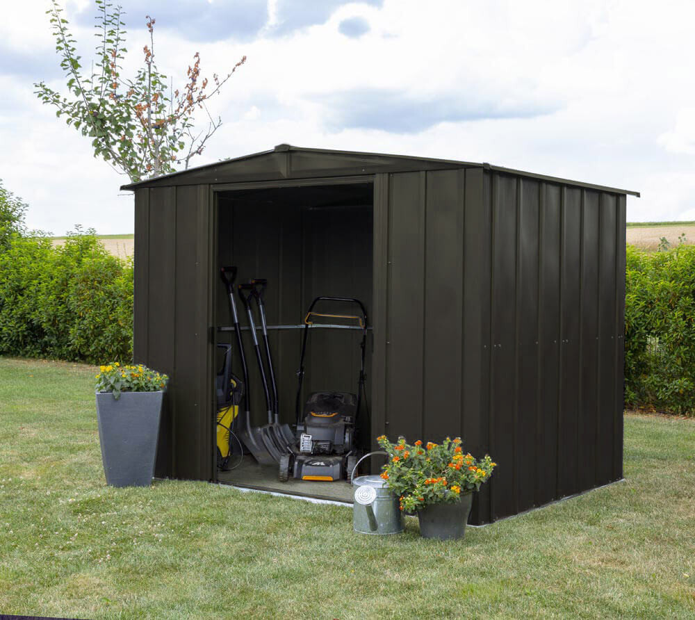 Spacemaker Gerätehaus 8 x 6 254 x 181 cm onyxschwarz ab 499,00 ...