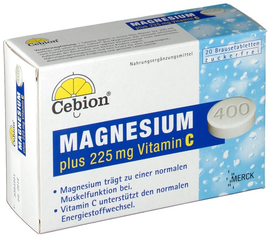 Merck Cebion Plus Magnesium 400 Brausetabletten (20 Stk.) ab 11,05 ...