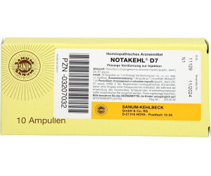 Sanum-Kehlbeck Notakehl D 7 Ampullen (10 x 1 ml) ab 24,11 ...