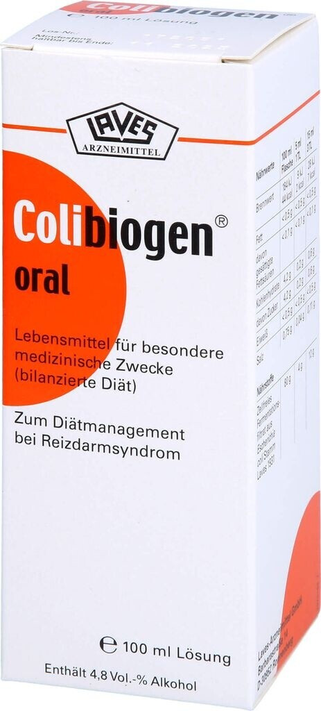 Colibiogen Oral Lösung (100 ml) ab 32,19 € | Preisvergleich bei idealo.de