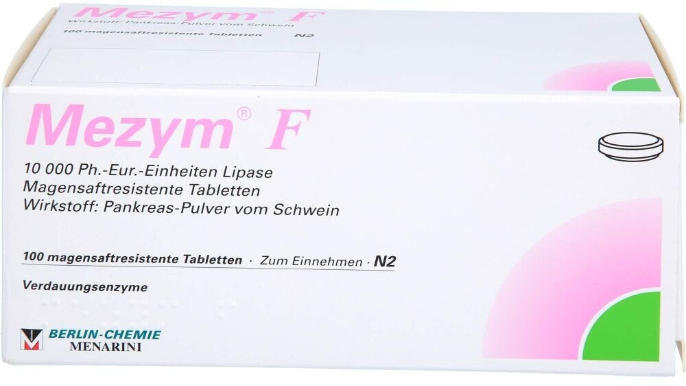 Mezym F Filmtabletten (100 Stk.) ab € 17,53 | Preisvergleich bei idealo.at