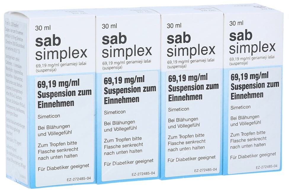 Sab Simplex Suspension (4 x 30 ml) ab 21,22 € | Preisvergleich bei ...