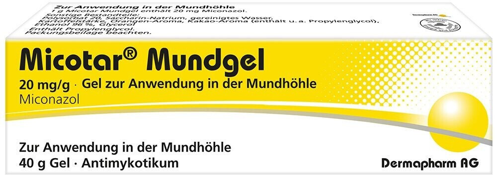 Micotar Mundgel (40 g) ab 6,44 € | Preisvergleich bei idealo.de