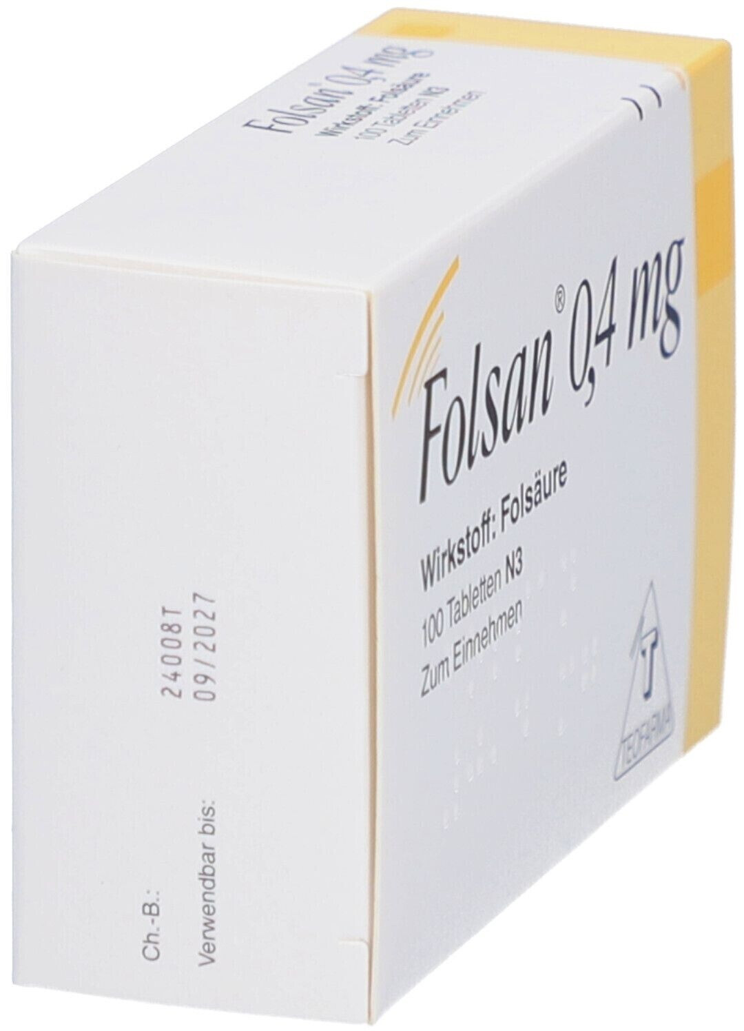 Folsan 0.4 mg Tabletten (100 Stk.) ab 11,35 € | Preisvergleich bei ...