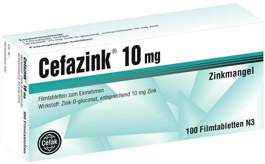 Cefazink 10 mg Filmtabletten (100 Stk.) ab 10,35 € | Preisvergleich bei ...