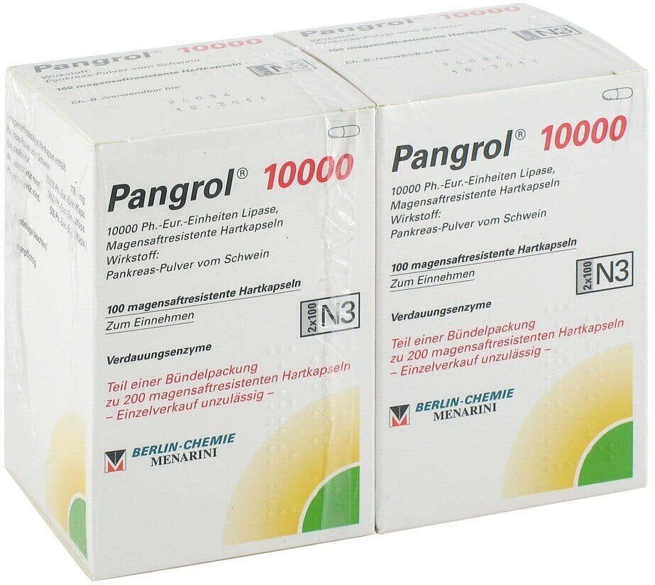 Pangrol 10000 Kapseln (200 Stk.) ab 28,32 € | Preisvergleich bei idealo.de