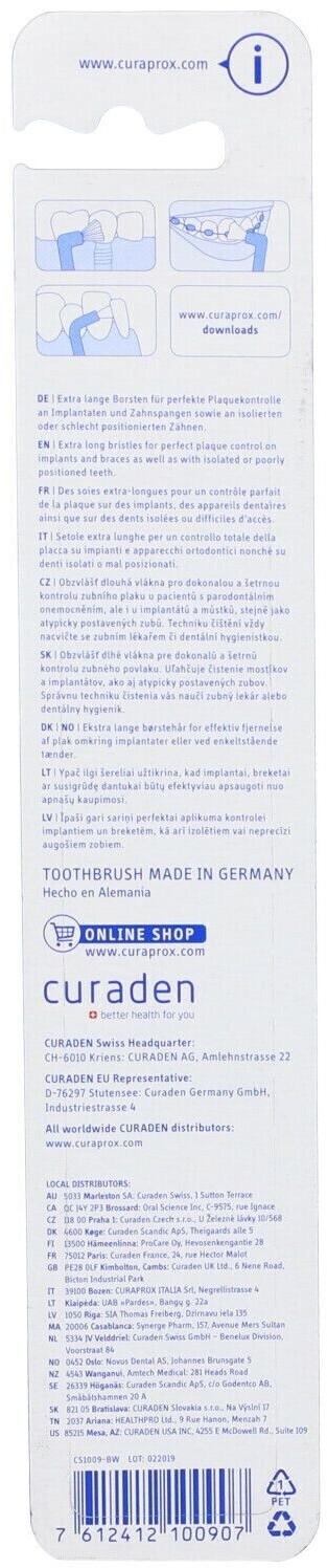 Curaden Curaprox CS 1009 Single ab 3,99 € | Preisvergleich bei idealo.de