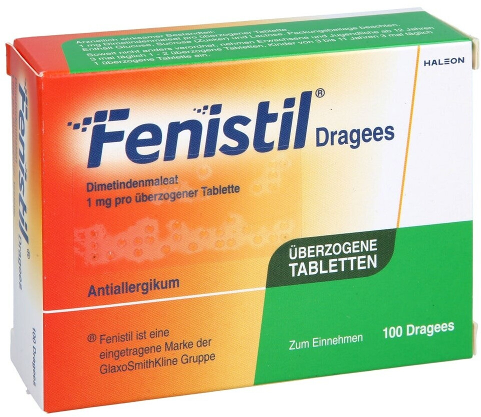 Fenistil Tabletten überzogen (100 Stk.) ab 15,01 € | Preisvergleich bei ...