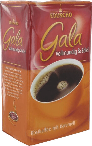 Eduscho Gala Kräftig Röstkaffee gemahlen mit Karamell (500g) ab 6,30 ...