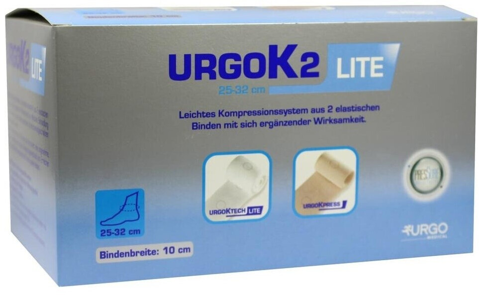 Urgo Urgok2 Lite Kompressionssystem 10 cm Knöchelumfang 25-32 cm ab € ...