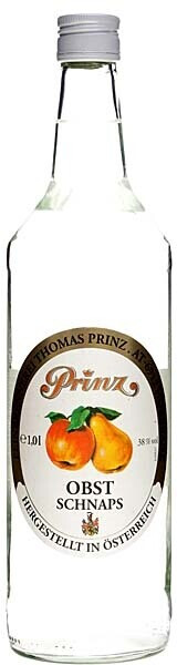 Prinz Obstler 38% 1,0l ab 14,69 € | Preisvergleich bei idealo.de