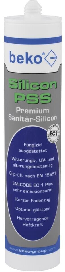 Beko Silicon PSS 310 ml pergamon Premium-Sanitär-Silicon (225 100 19 ...