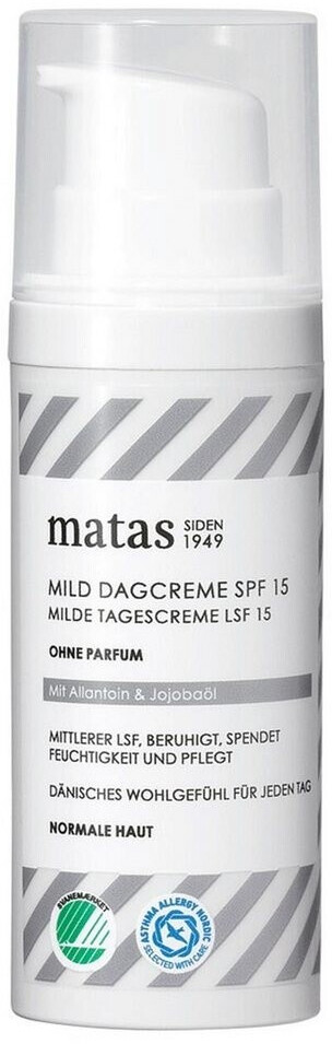 Matas Beauty Milde Tagescreme LSF 15 (50ml) ab 7,19 € | Preisvergleich ...