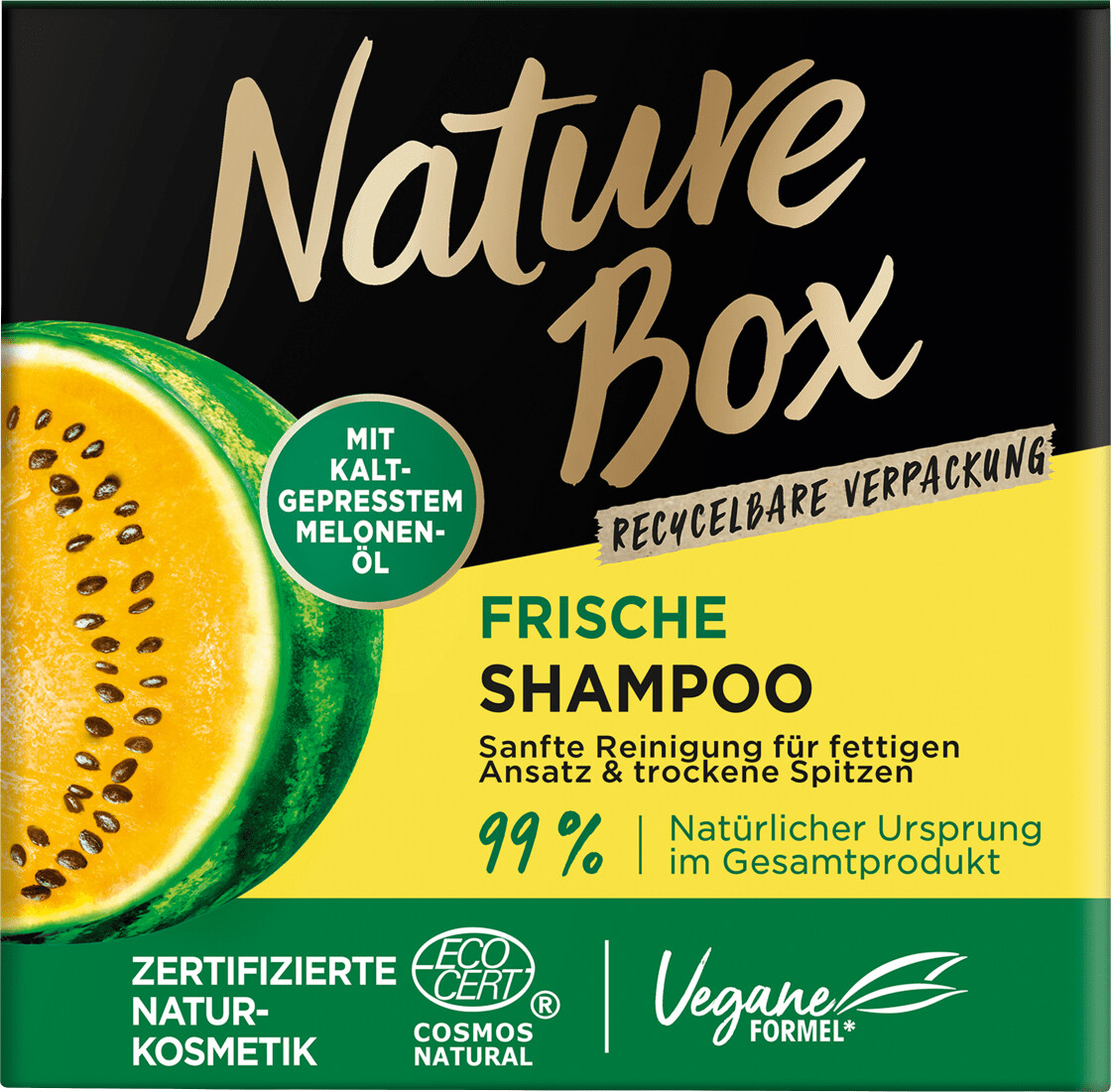 Nature Box Festes Shampoo mit kaltgepresstem Melonen-Öl (85 g) ab 3,95 ...