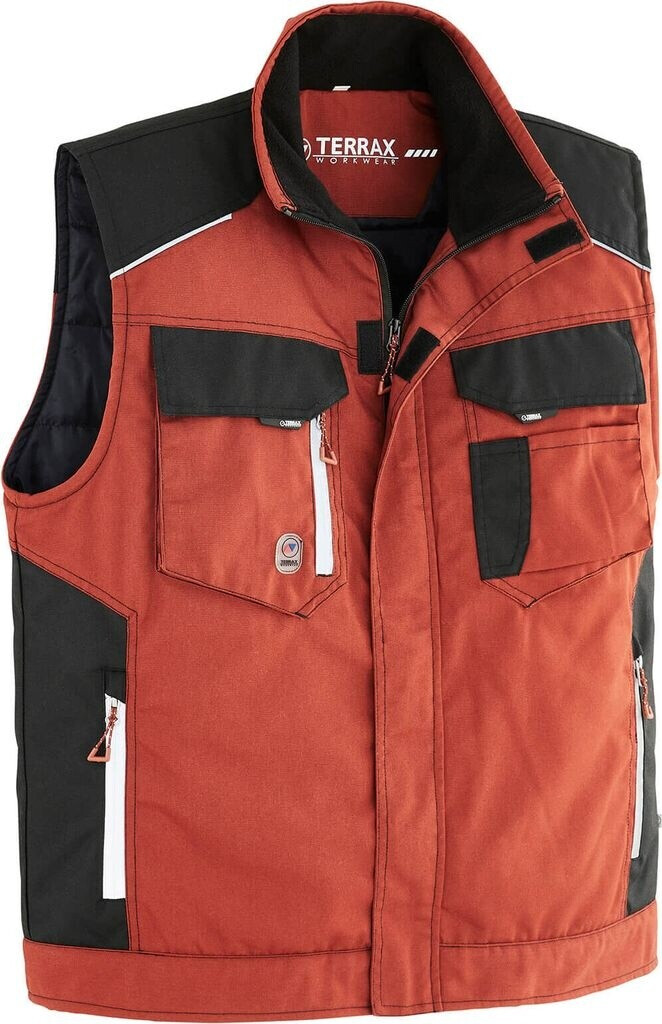 Terrax Arbeitsweste Rotbraun/Schwarz ab 60,49 € | Preisvergleich bei ...