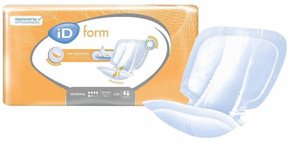 Buy ID medica Expert Form Normal Incontinence Pads (28 pcs) from £8.59 ...