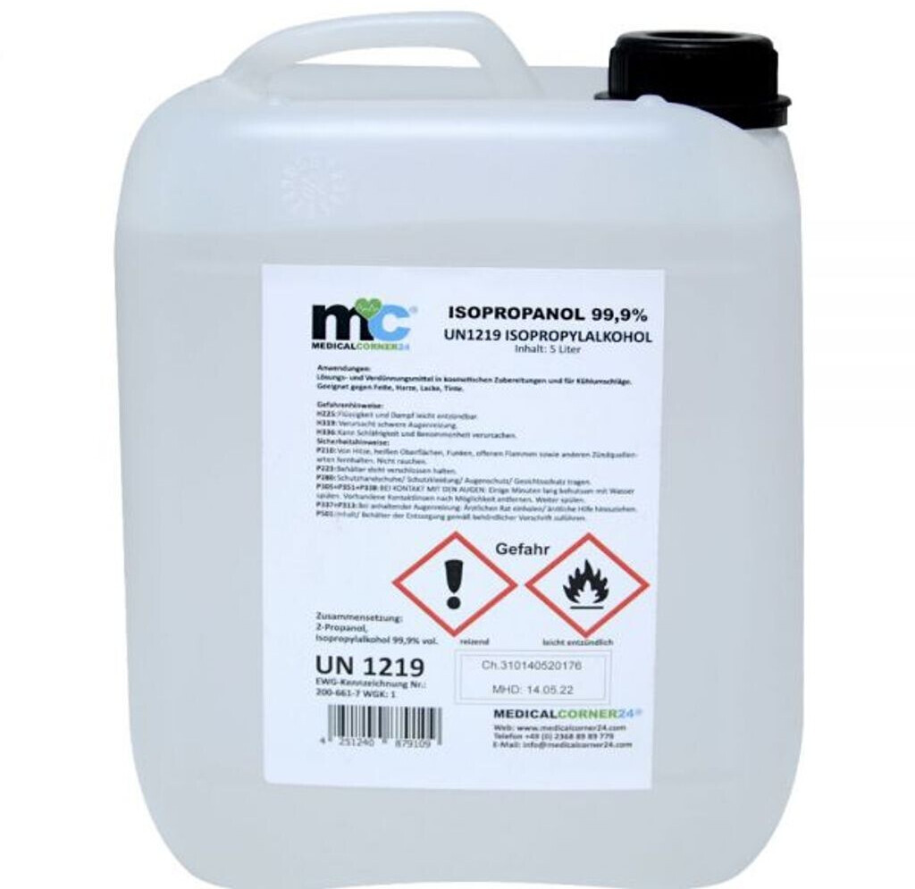 MC 24 Isopropanol 99,9 %, Isopropylalkohol (5 L) ab 49,90 ...