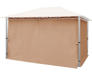 Toolport Seitenteile 4-teiliges Set für Gartenpavillon Rendezvous Premium 3 x 4 m cappuccino ...