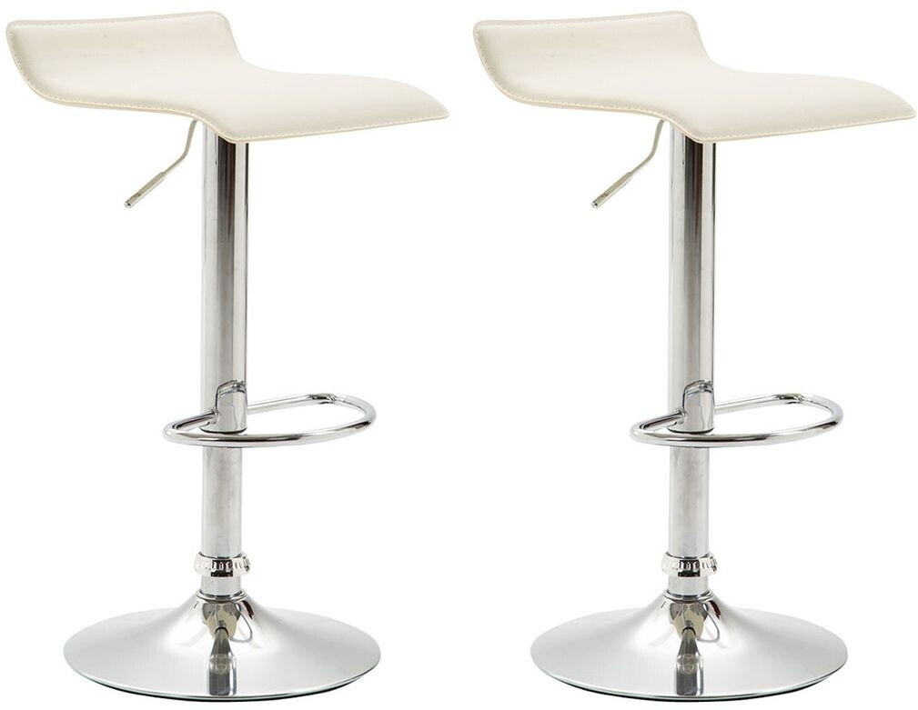 CLP 2er Set Barhocker Dyn V2 Kunstleder chrom creme (316092) ab 99,90 € | Preisvergleich bei ...