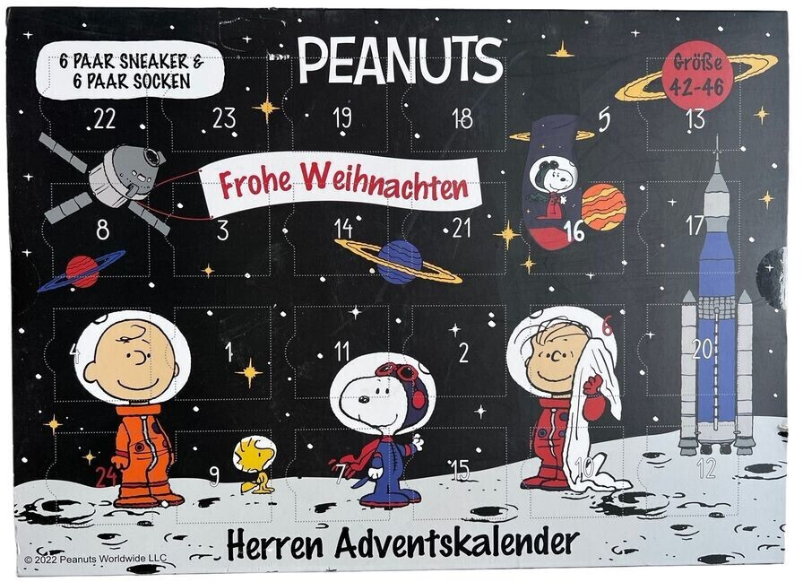Sockswear Peanuts Snoopy Adventskalender 42-46 ab 14,99 ...