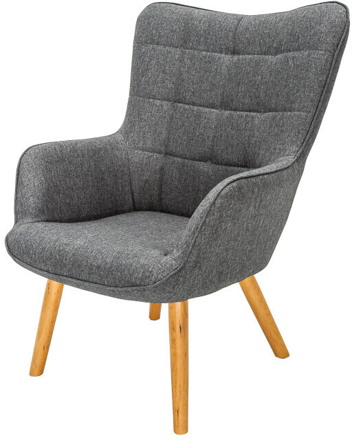 Riess-Ambiente Design Armlehnen Sessel SCANDINAVIA Samt grau (Holzbeine) ab 159,95 ...