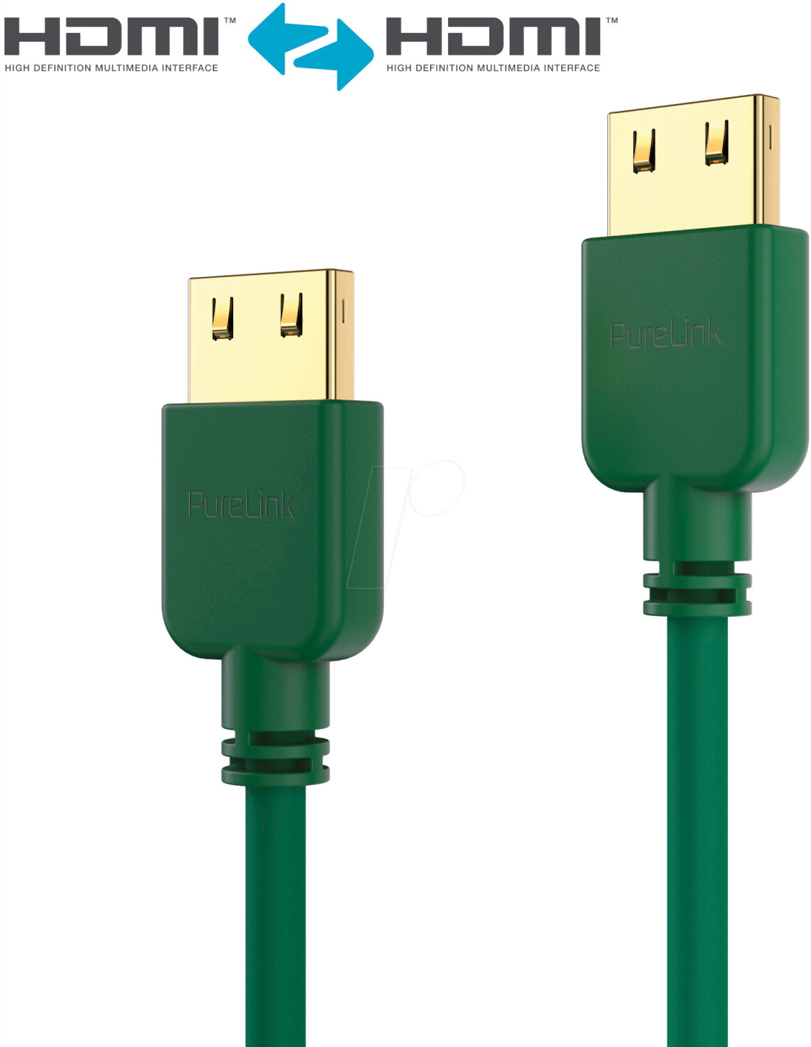 PureLink PI0503-020 - HDMI cable Pureinstall - slim 2,00m - green ab 17 ...