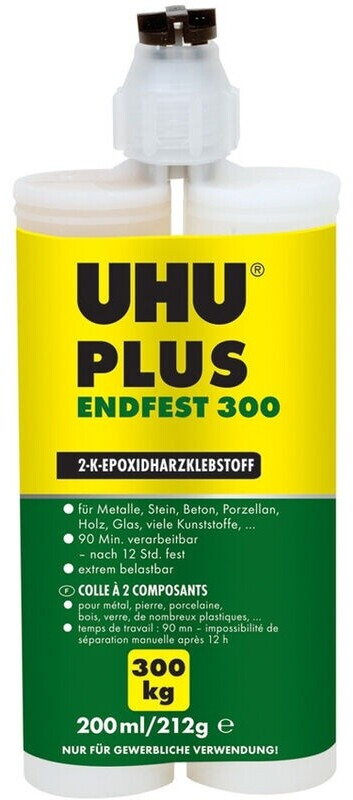 UHU Plus Endfest 300 Epoxidharzklebstoff 2-komponentig Kartusche 200ml ...