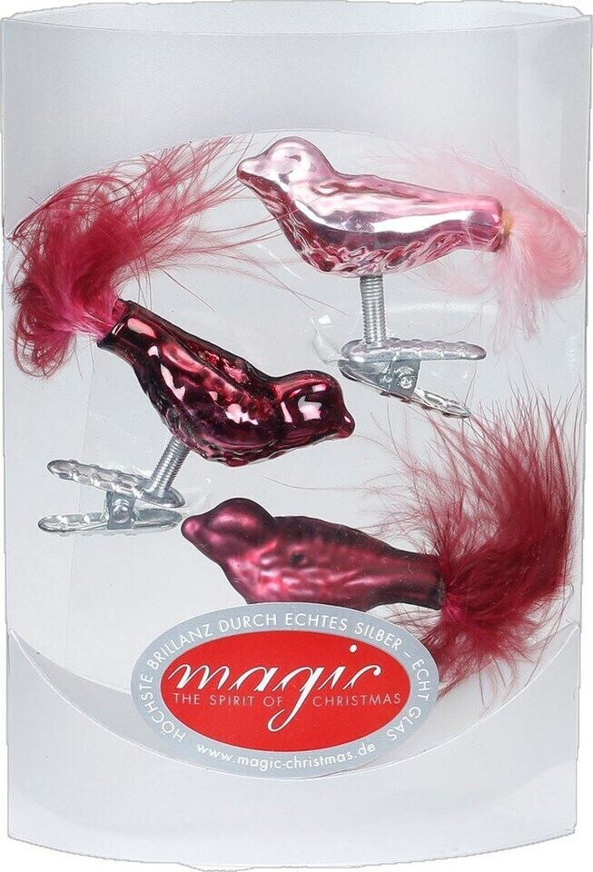 Inge-Glas Vogel mit Federn auf Clip 4,5cm 3-Stk. ab 6,90 ...