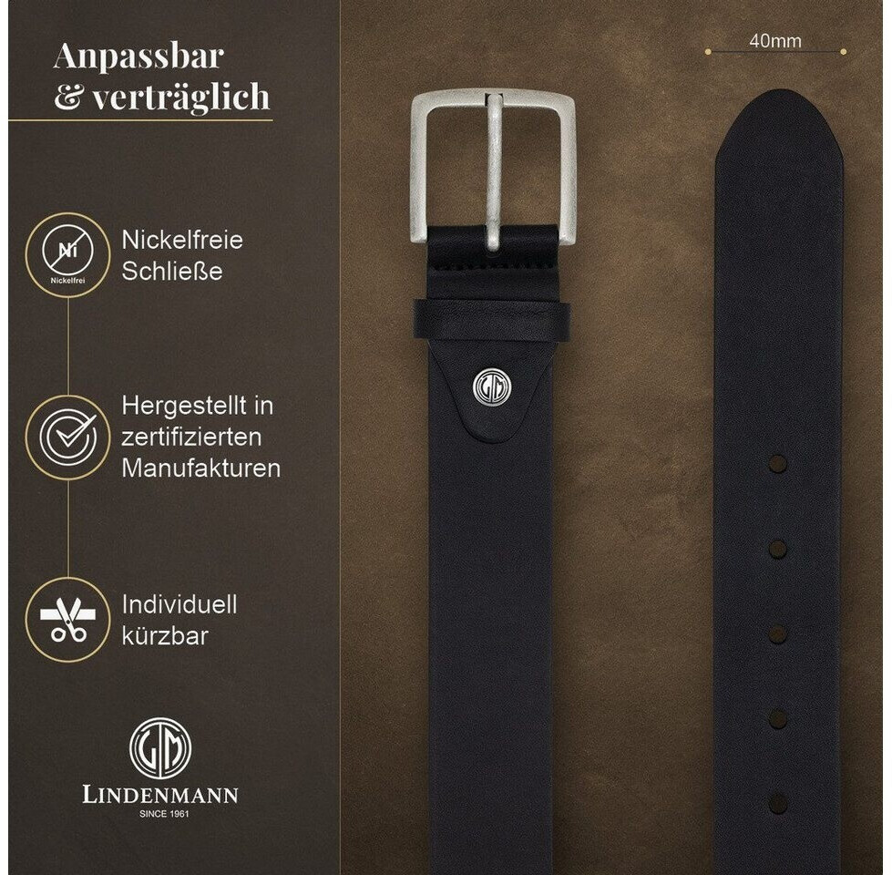 Lindenmann Man Leather Belt (1000400) ab 38,21 € | Preisvergleich bei ...